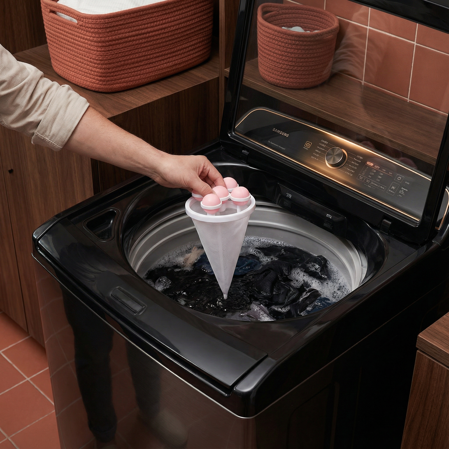 Pet Hair Laundry Filter for Washing Machines – Reusable Hair Catcher B ...