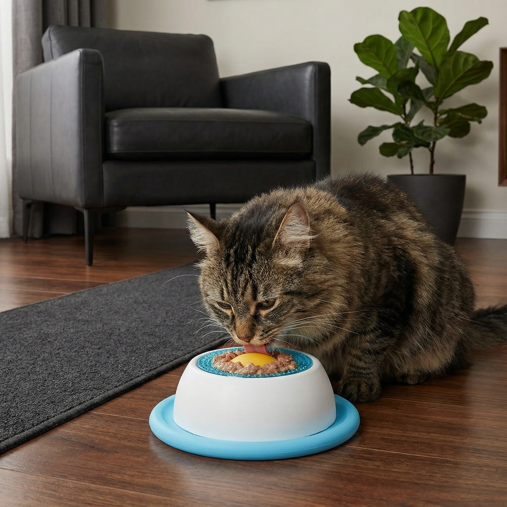 Interactive Licking Snack Plate – Slow Feeder for Cats – Aussiewoof